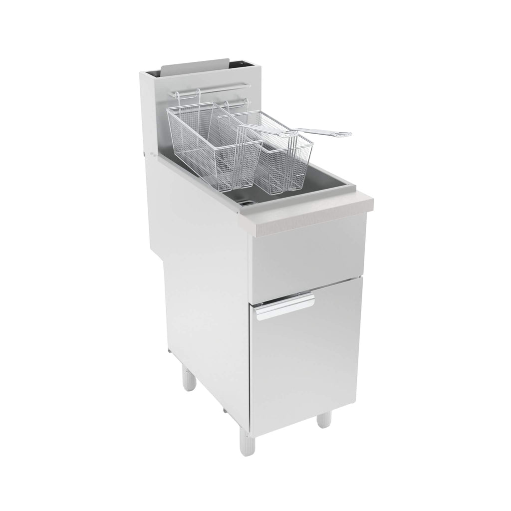 Heavy-Duty 120K BTU Commercial Stainless Steel Natural Gas Deep Fryer ...