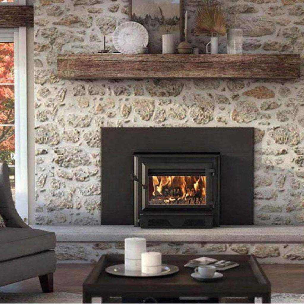 Ventis HEI240 Premium Black Extra Large Wood Fireplace Insert With ...